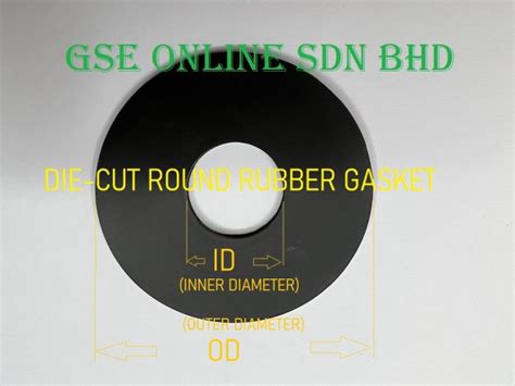 2mm Round Solid Rubber Gaskets Washers Black Hardness 70a Both