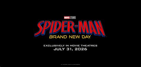 Spider Man Brand New Day Movie 2026 Cast Release Date