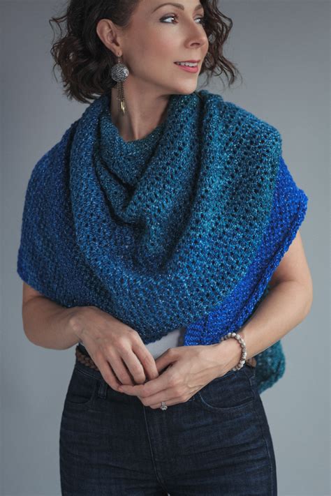Easy Knit Wrap Pattern Free Lace Shawl Knitting Patterns Kiku Corner