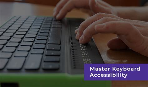 How To Master Keyboard Accessibility Key Functions Wcag Guidelines Best Practices
