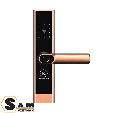 Khóa điện Tử Cửa đại Sảnh Kassler Kl 929 App Mạ Vàng 24k