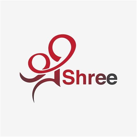 Shree Gujarati Logo Premium Vector Banner Design Drawing Logo