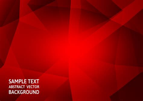 Red Color Polygon Abstract Background Technology Modern Design With Copy Space Vector