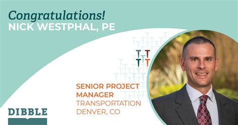 Dibble Promotes Nick Westphal Pe To Senior Project Manager Dibble
