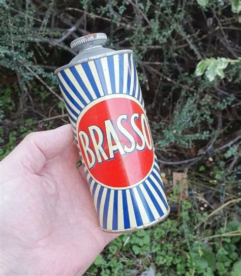 Vintage Brasso Tin Contents Circa 1960 Reckitt And Colman Polish Size A