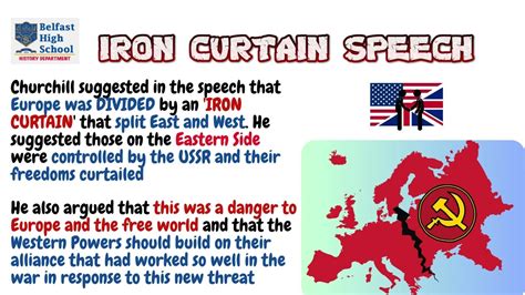 Iron Curtain Speech Churchill Churchills Cold War The Iron Curtain