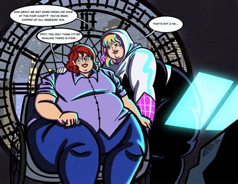 SSBBW Spider-Gwen x Oracle by plus-spider on DeviantArt