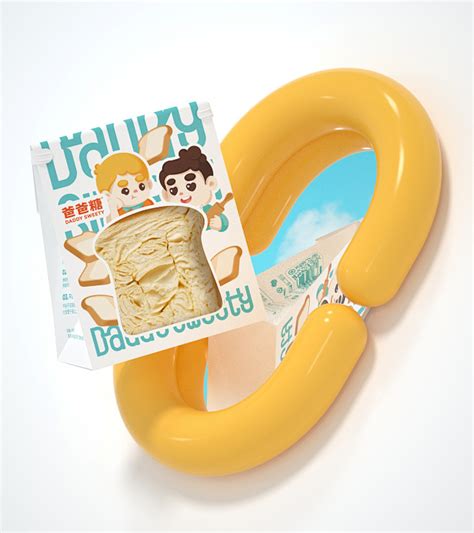 爸爸糖吐司面包包装