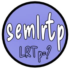 Likelihood Ratio Test P Values For Structural Equation Models Semlrtp