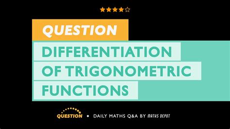 Differentiating A Trigonometric Function Sine Youtube