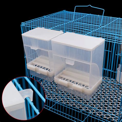 Small Size Bird Poultry Feeder Automatic Acrylic Food Container Parrot