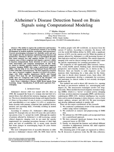 alzheimer s disease detection based on brain signals using