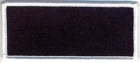 Blank New Embroidered Patch 3 5x1 5 Black Background White Border Biker