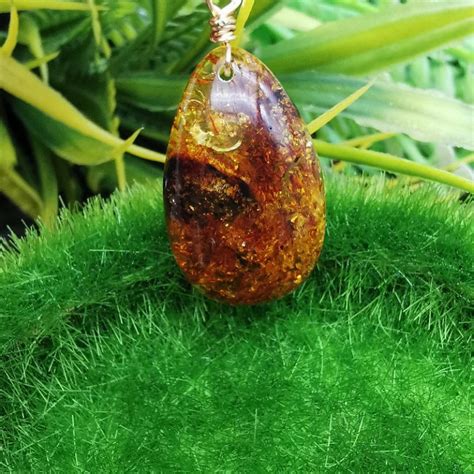 天然高级花珀小滴溜 吊坠 Natural Piebald Amber Xiaodi Liu Pendant Shopee Philippines