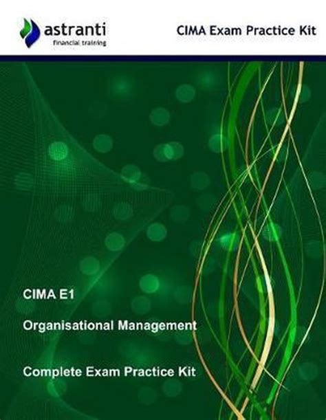 Cima E1 Organisational Management 9781979003919 Astranti Boeken