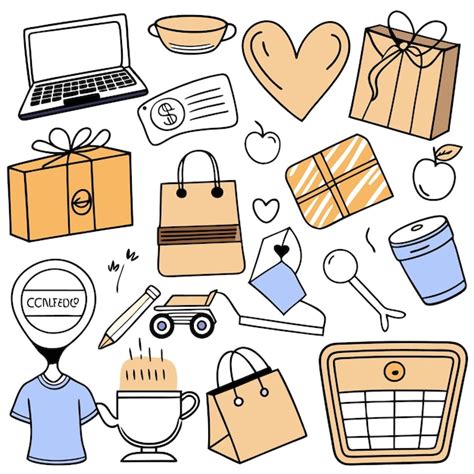 Shopping Doodle Set Images Free Download On Freepik