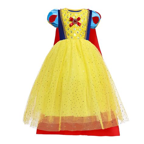 Girls Snow Princess Dress Halloween Costume Cosplay Birthday Outfit