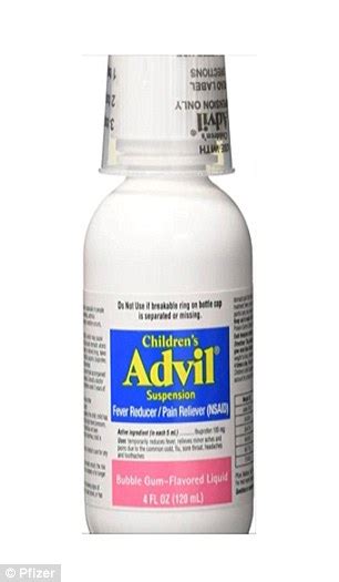 Bubble Gum Flavored Drinkable Advil Recalled Over Confusing Labels