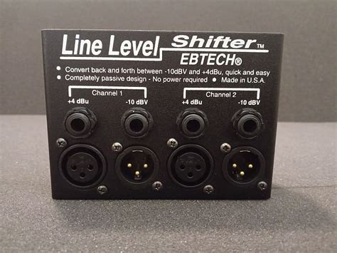 Ebtech Line Level Shifter Wxlr Like New Reverb