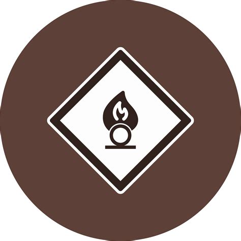 Vector Oxidizing Agent Road Sign Icon 422913 Vector Art At Vecteezy