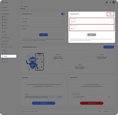 Configuring Automatic Expiration And Deletion Of Shortened URLs