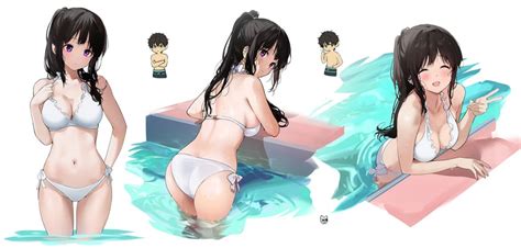 Chitanda Eru And Oreki Houtarou Hyouka Drawn By Meryyangmalgage