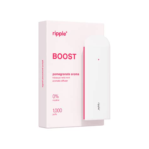 Ripple⁺ Boost Pomegranate Aroma Diffuser With Maca And Green Tea Extracts 0 Nicotine 1 000