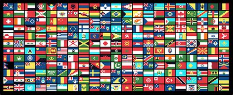 Pixel Country Flags 15x10 By Dafluffypotato