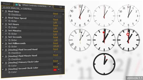 Download Analog Clock Creator FREE Videohive After Effects Projects