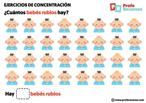 Ejercicios De Concentración Para Niños Fichas De Atención
