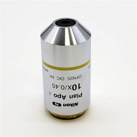 Nikon Microscope Objective Plan Apo 10x Lambda Cfi Eclipse Dic N1 ∞ 0