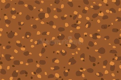 Nature Seamless Soil Ground Dirt Pattern Stock Vector Illustration