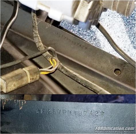 Where On The Frame Is The Vin Ford Truck Enthusiasts Forums