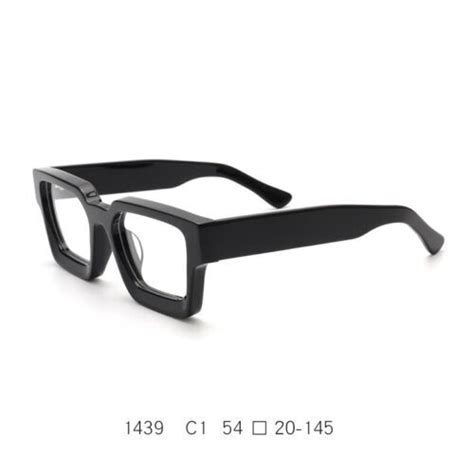 Deluxe Thick Acetate Retro Full Rim Eyeglass Frames Square Spectacles