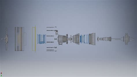 Jet Engine Assembly 3d Model Cgtrader