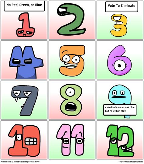 Number Lore 12 Numbers Battle Episode 1 Rgbye Comic Studio