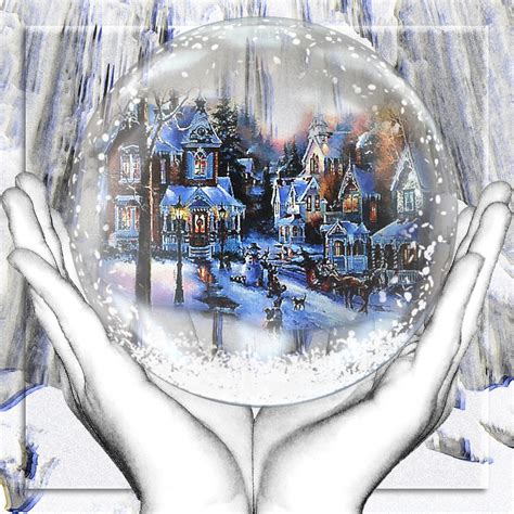 Hands Holding Snowglobe Digital Scrapbooking At Scrapbook Flair