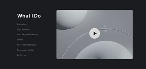 Personal Portfolio Dark Mode Website UI UX Design Behance