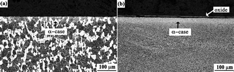 Optical Micrographs Showing Alpha Case White Layer In A Ti 6242 And Download Scientific