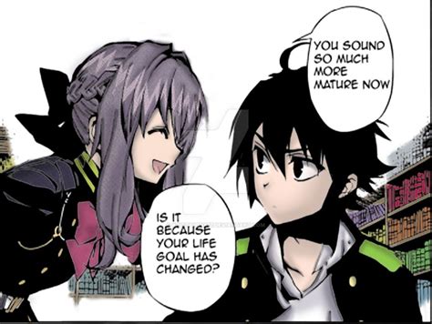 Yuu And Shinoa Anime Owari No Seraph Yuu