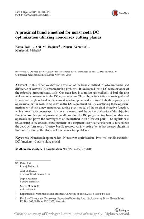 A Proximal Bundle Method For Nonsmooth Dc Optimization Utilizing