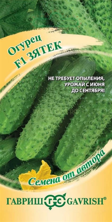 ОГУРЕЦ — Семена для Сибири