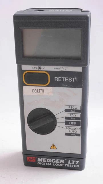 Megger Lt7 Digital Loop Tester Faulty £1095 Picclick Uk