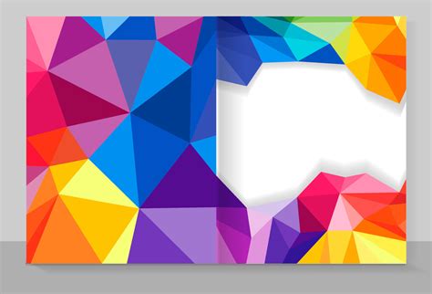 Cover Copybook With Triangle Pattern Abstract Background Geometric Vector Design 11383518