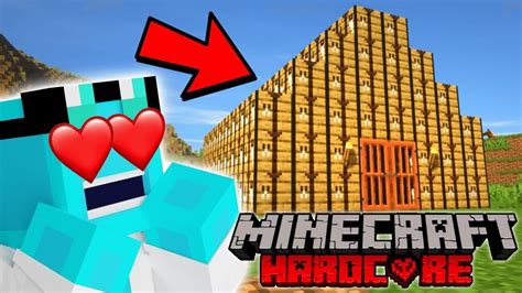 Building A Crafting Table House In Minecraft Hardcore Youtube