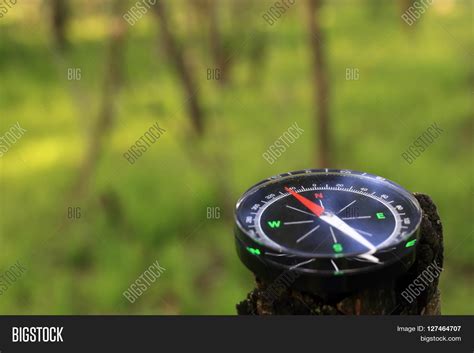 Compass Wood Image And Photo Free Trial Bigstock