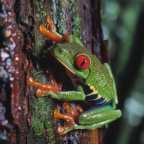 Free Vibrant Tree Frog Image Frog Green Nature Download At Stockcake