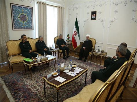 Top Irgc Commanders Meet President Rouhani Tehran Times
