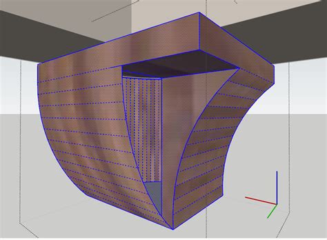 How Do I Create A Resultant Curve To Span Between Two Extruded Curves 3d Warehouse Sketchup