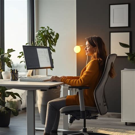 Free Evening Computer Work Image Evening Woman Computer Download